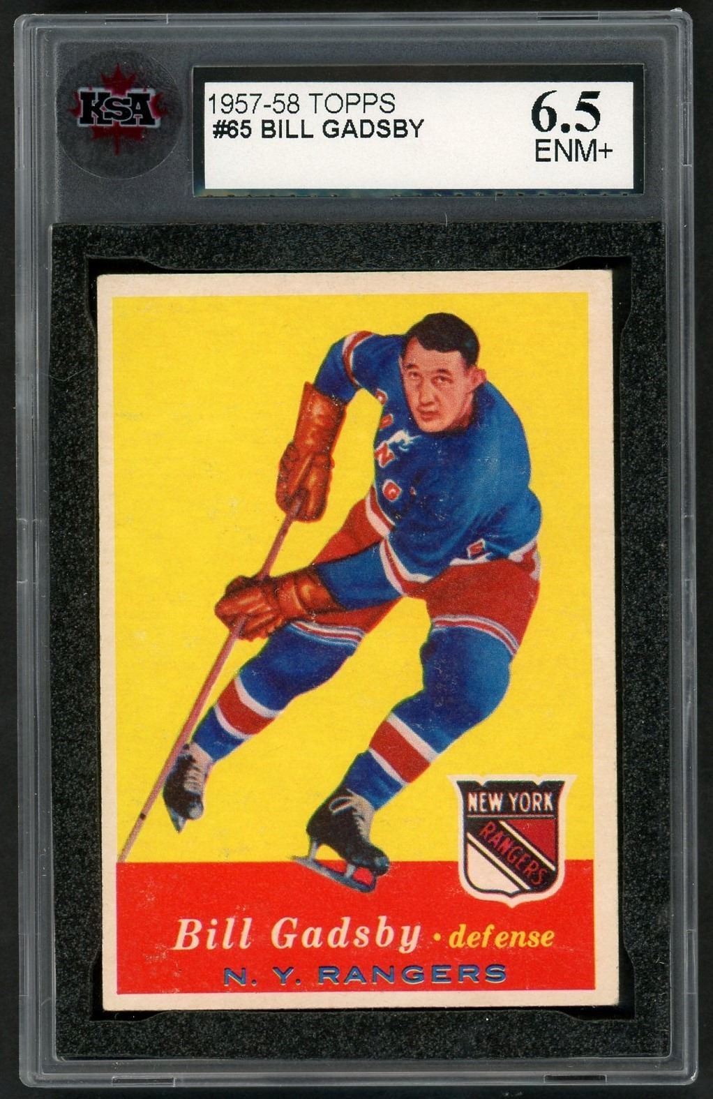 1957-58 Topps #65 Bill Gadsby (KSA 6.5)