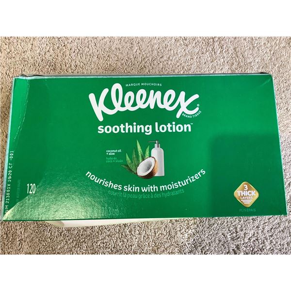 Kleenex Soothing Lotion Facial Tissue 120 Count