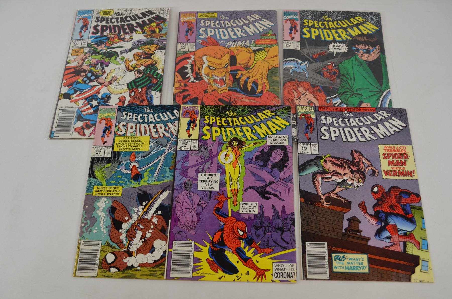 Spectacular Spider Man 170-176 179