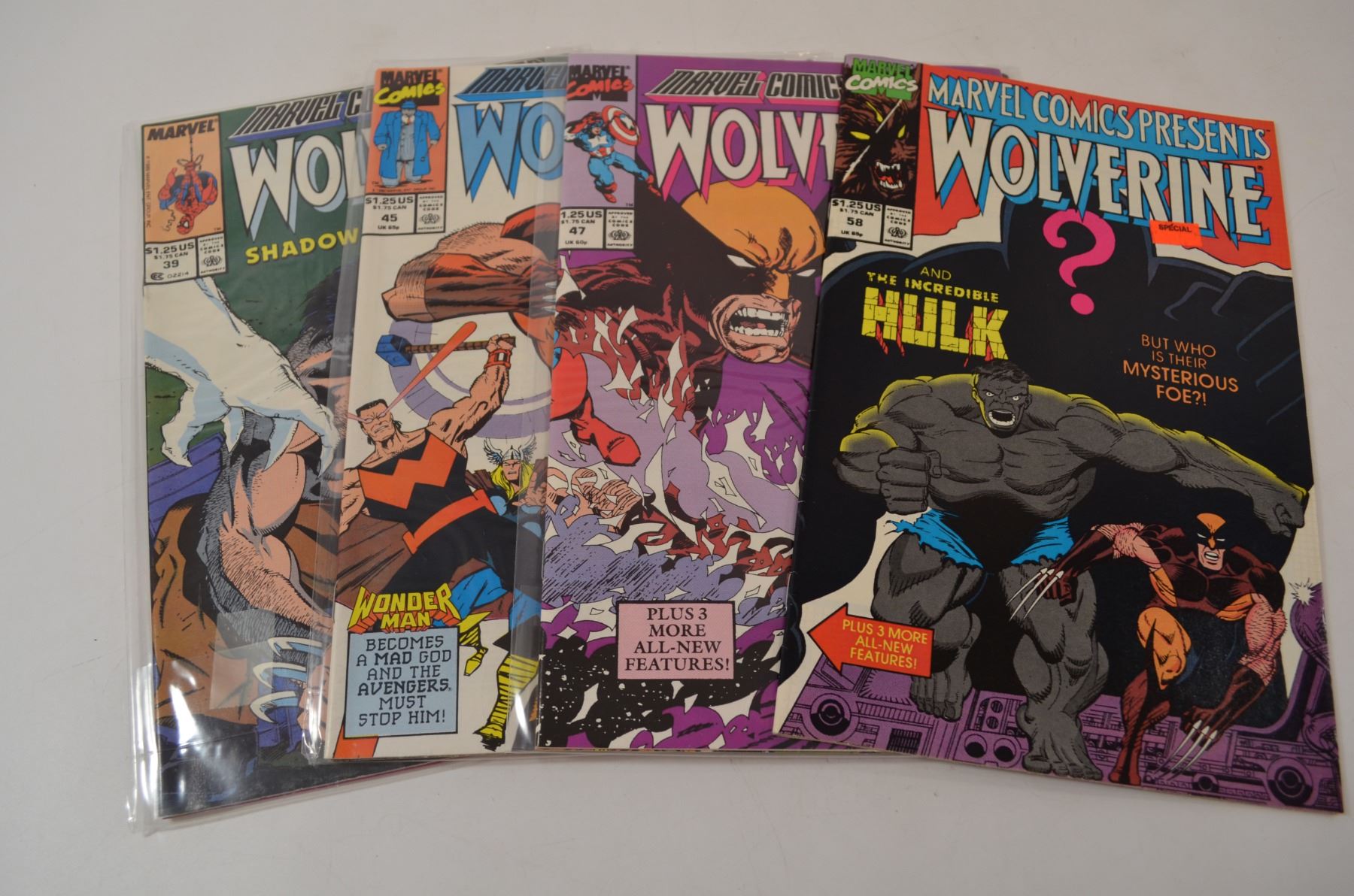 Marvel Comics Presents: Wolverine 39 41 45-48 58