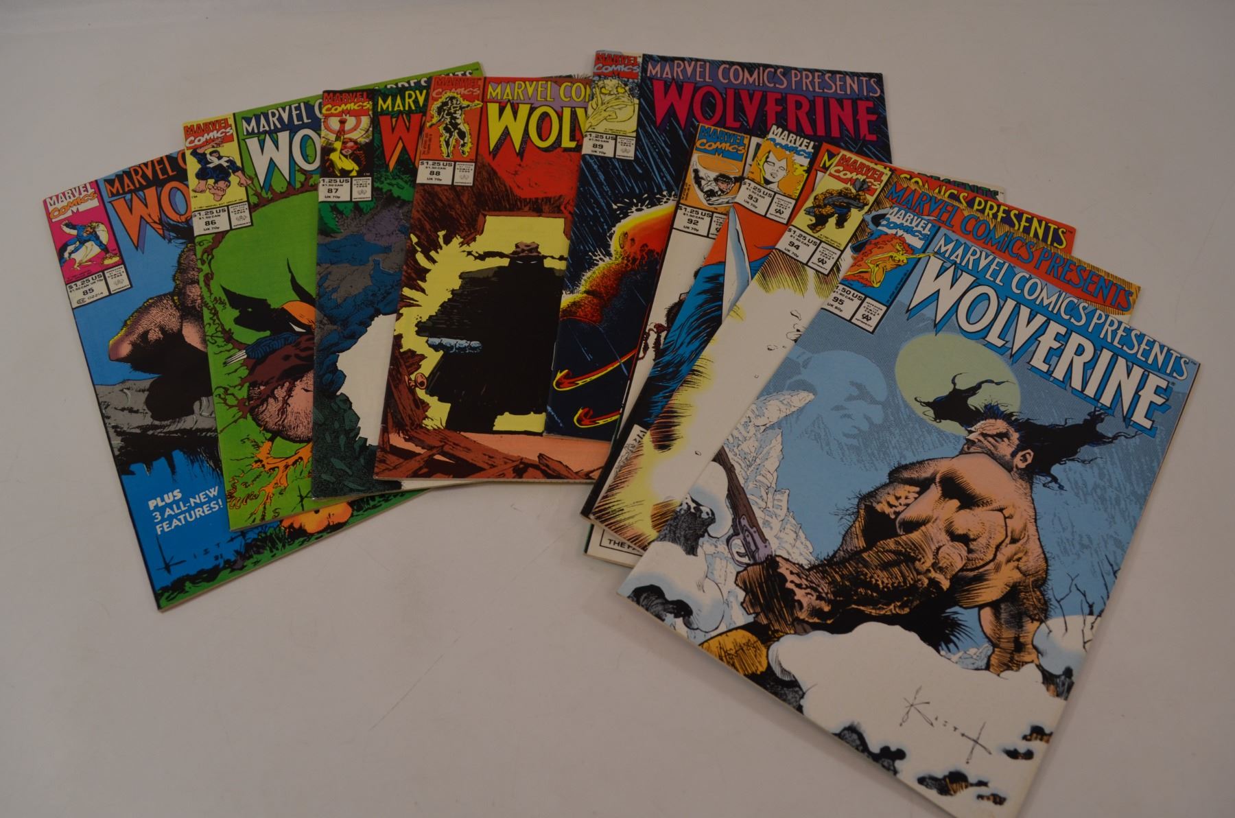 Marvel Comics Presents Wolverine 85 89 92 95