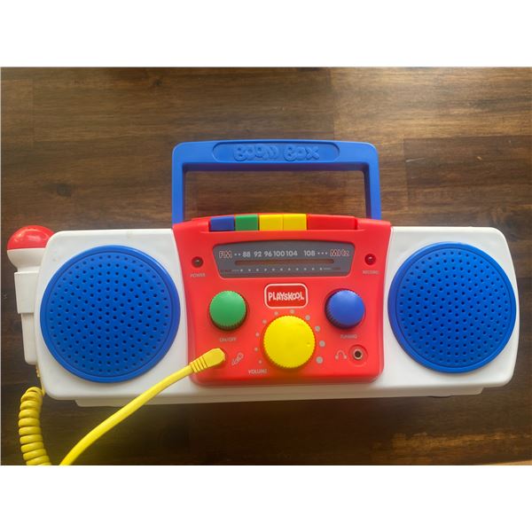 Vintage 1995 Playskool Boombox Radio Tape Recorder with Sing Along ...