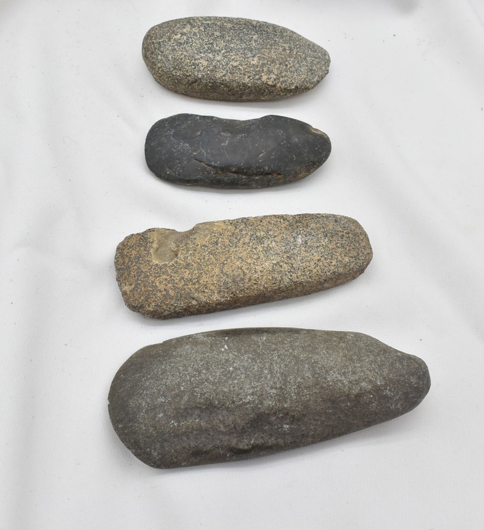 4 Prehistoric Native American Broad Blade Celts