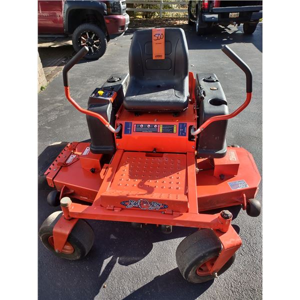 BAD BOY ZERO TURN MOWER, PRO SERIES ADS 60", ALWAYS STORED INSIDE