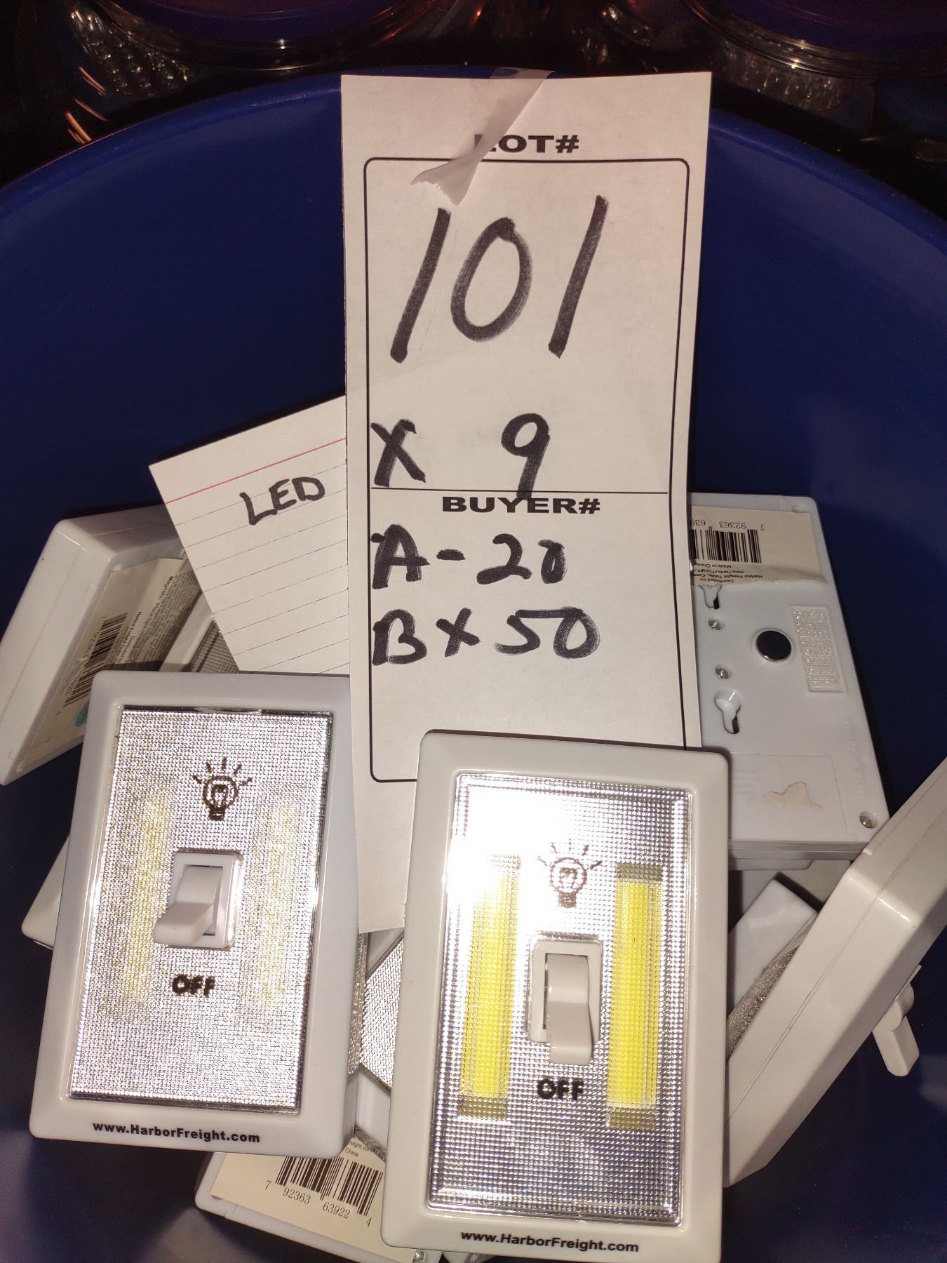 HARBOR FREIGHT LED LIGHT SWITCH (X20)