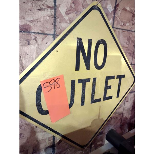 NO OUTLET SIGN