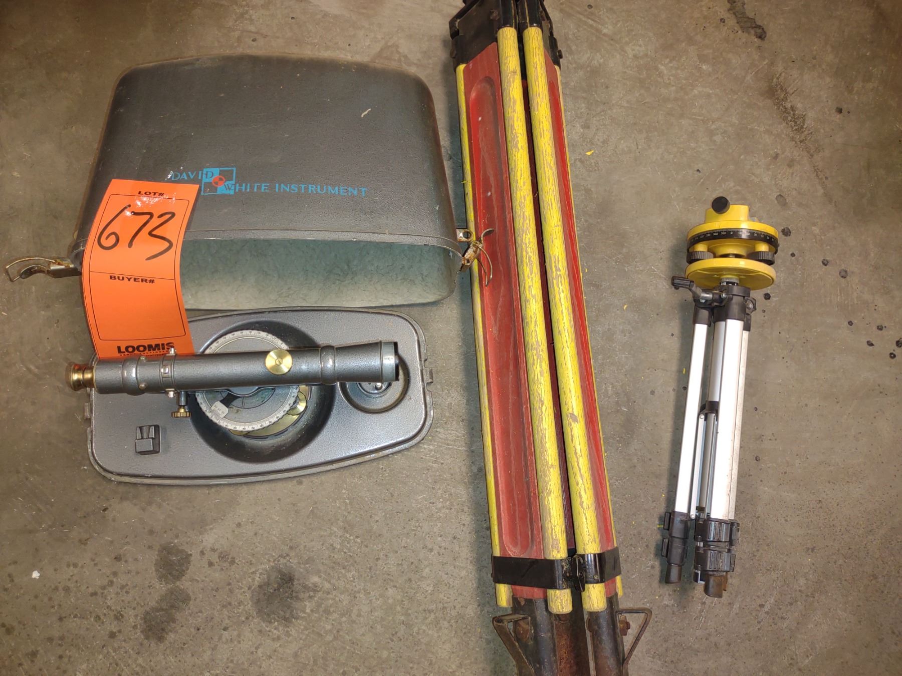 DAVID WHITE INSTRUMENT TRANSIT SET MODEL 8114