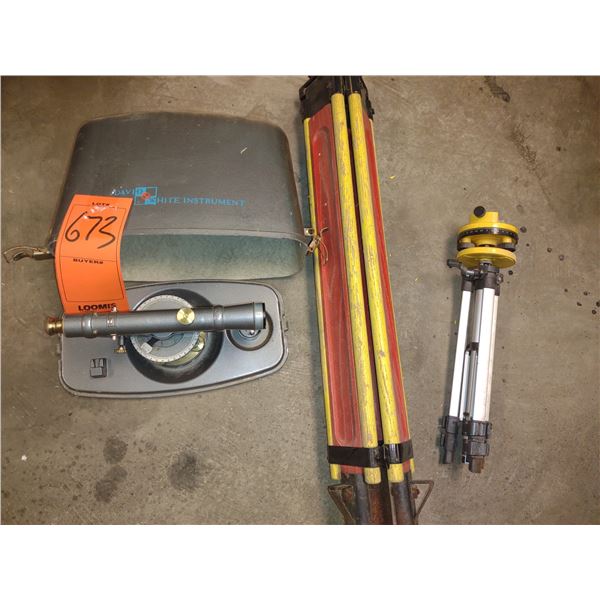 DAVID WHITE INSTRUMENT TRANSIT SET MODEL 8114