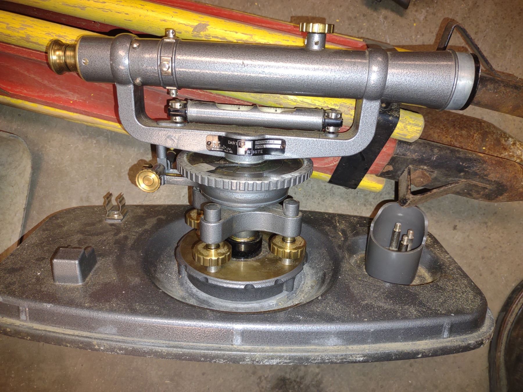 DAVID WHITE INSTRUMENT TRANSIT SET MODEL 8114