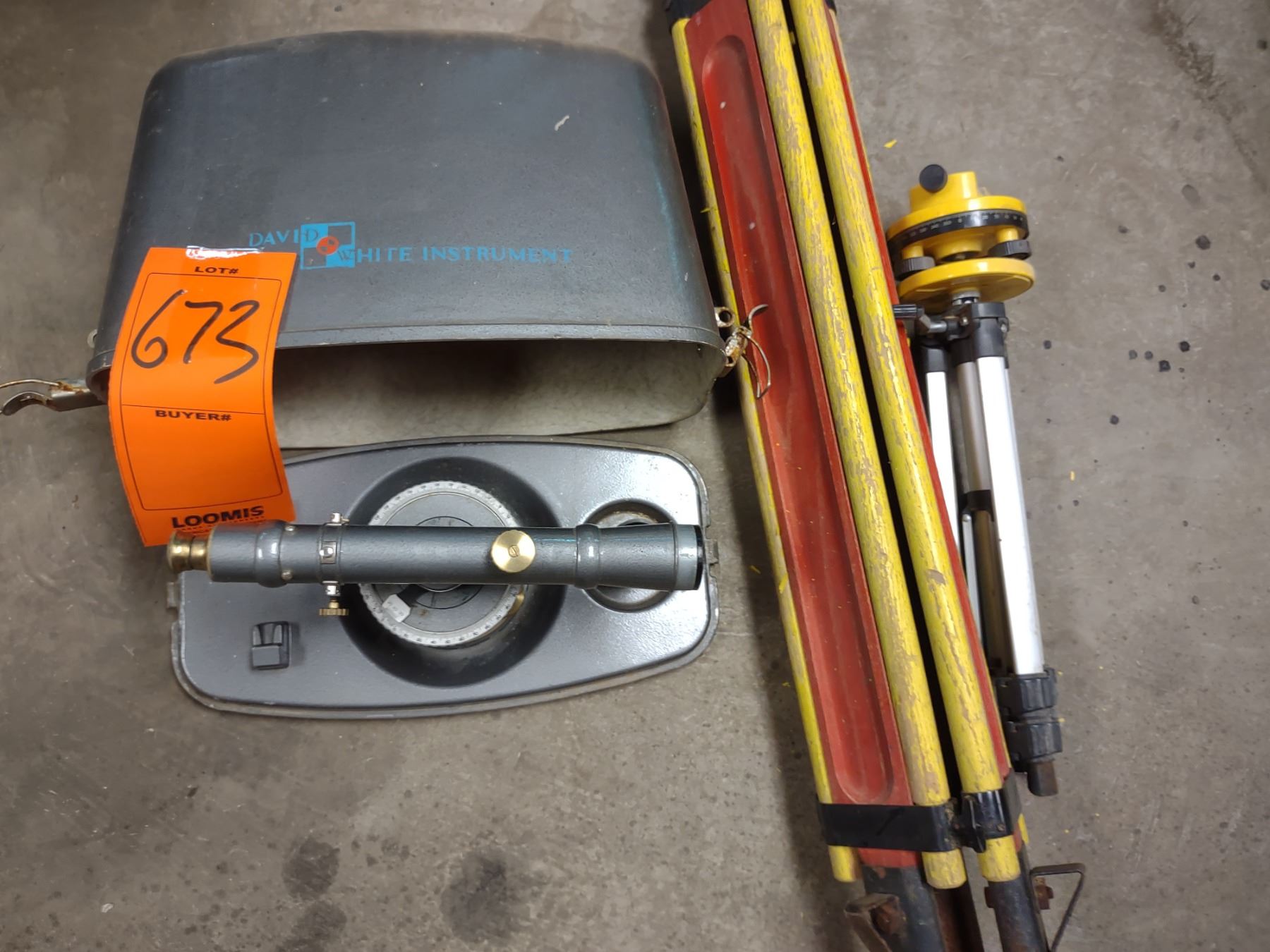 DAVID WHITE INSTRUMENT TRANSIT SET MODEL 8114