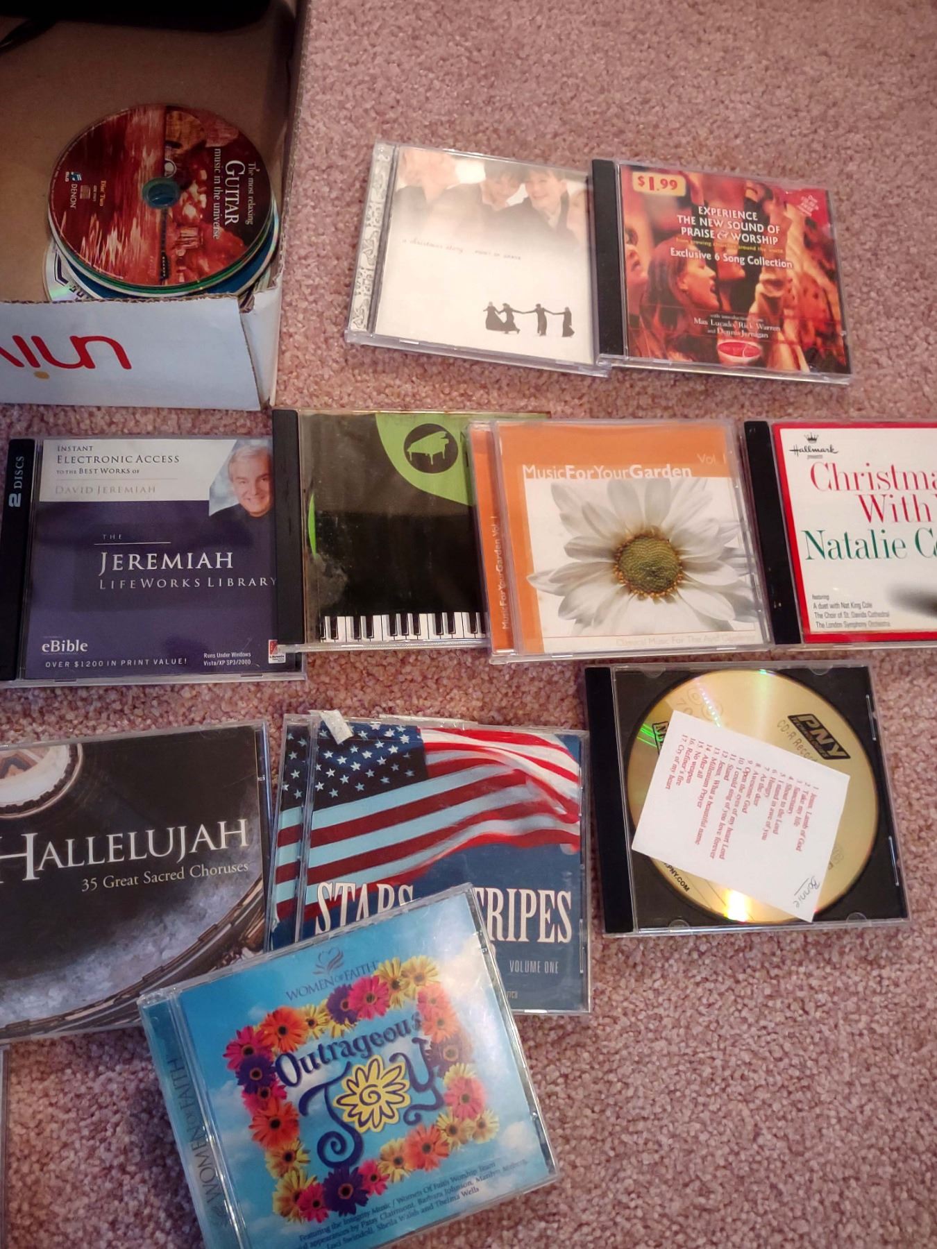 CDS, CASSETTES & VHS MOVIES