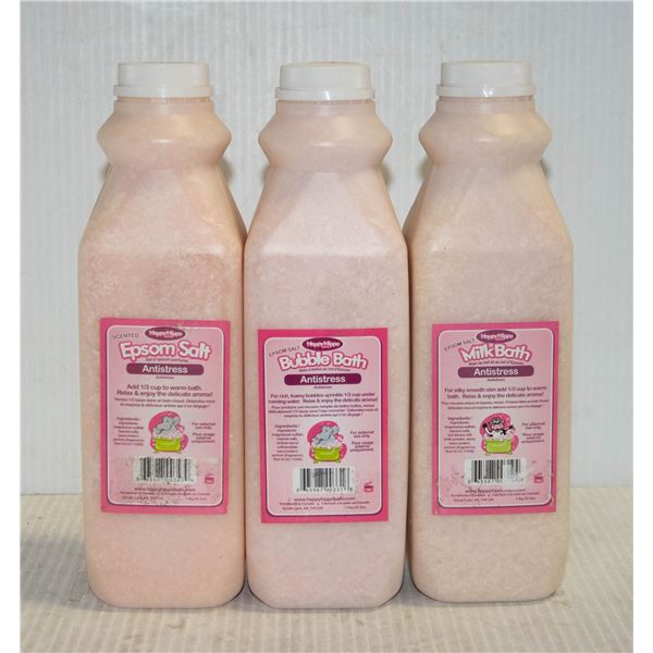 New 1 Kg Containers Of Happy Hippo Epsom Bath Salt