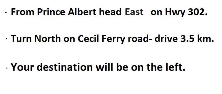 Directions to Cecil Ferry, SK - Schmalz Auctions