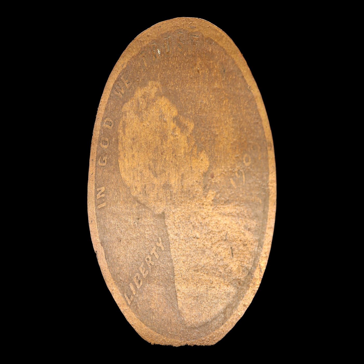 Our Father Prayer Token Made From Lincoln 1c Grades NG