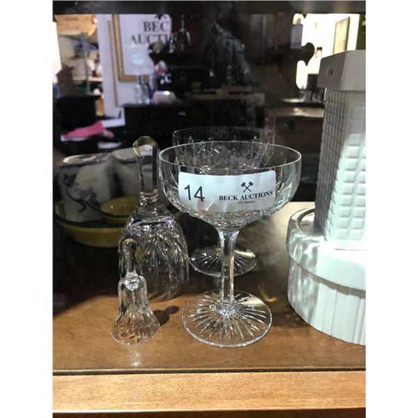 Crystal Wine Glasses And Bells Beck Auctions Inc