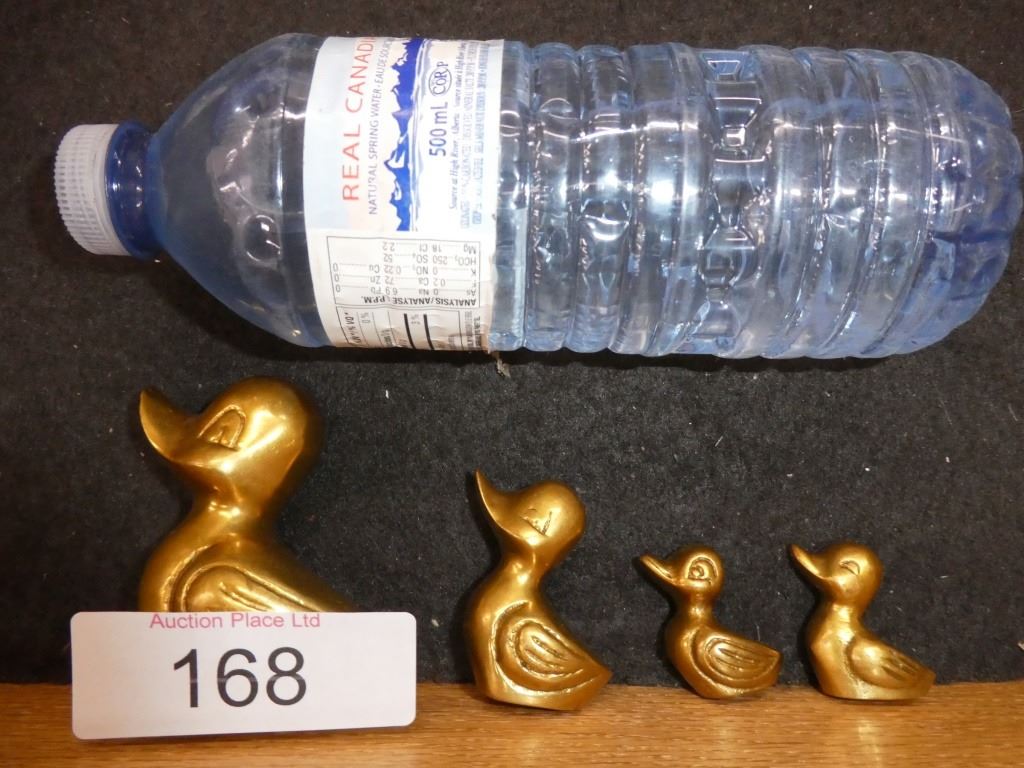 decorative duck set Brass