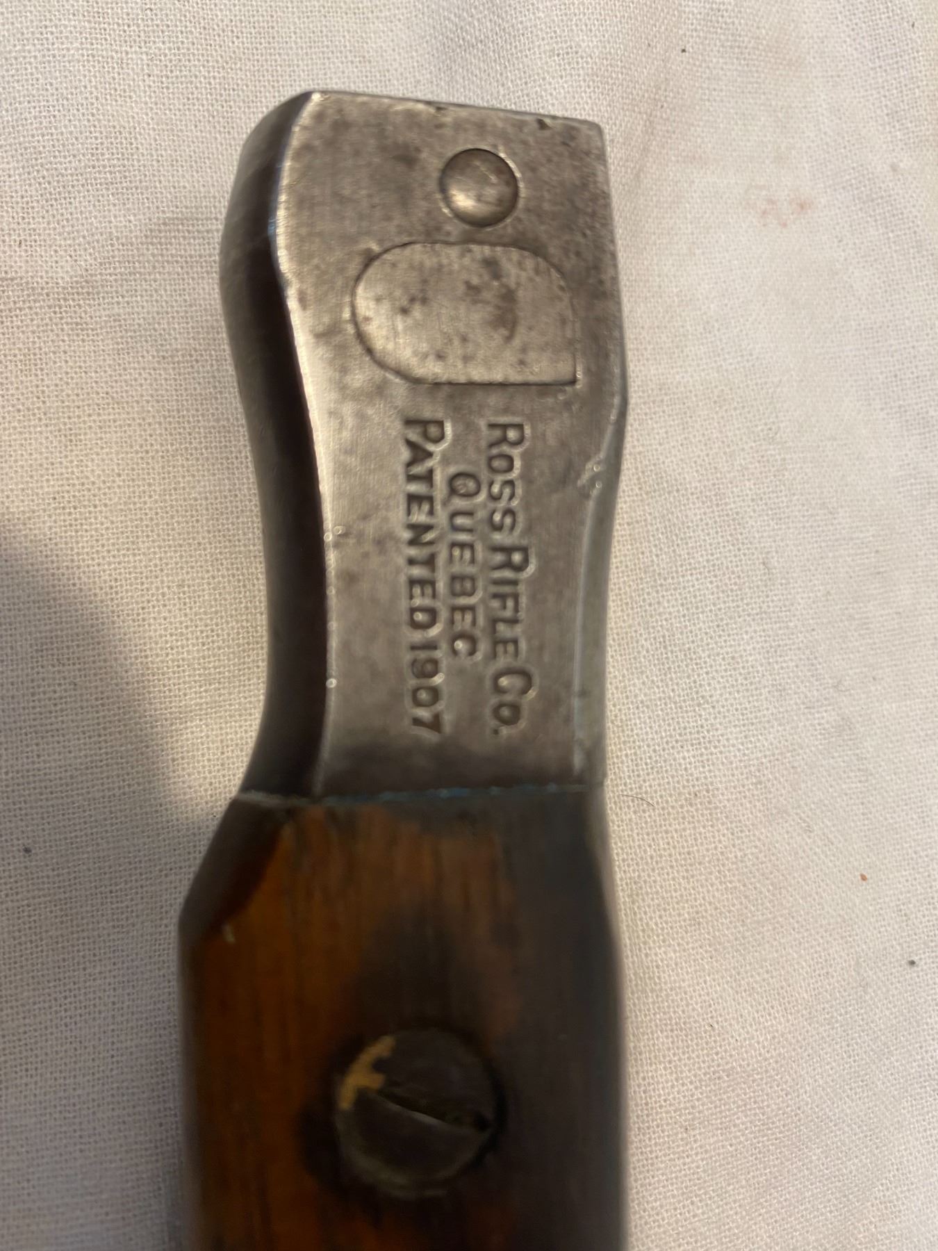 Ross rifle co. Quebec patented 1907 knife