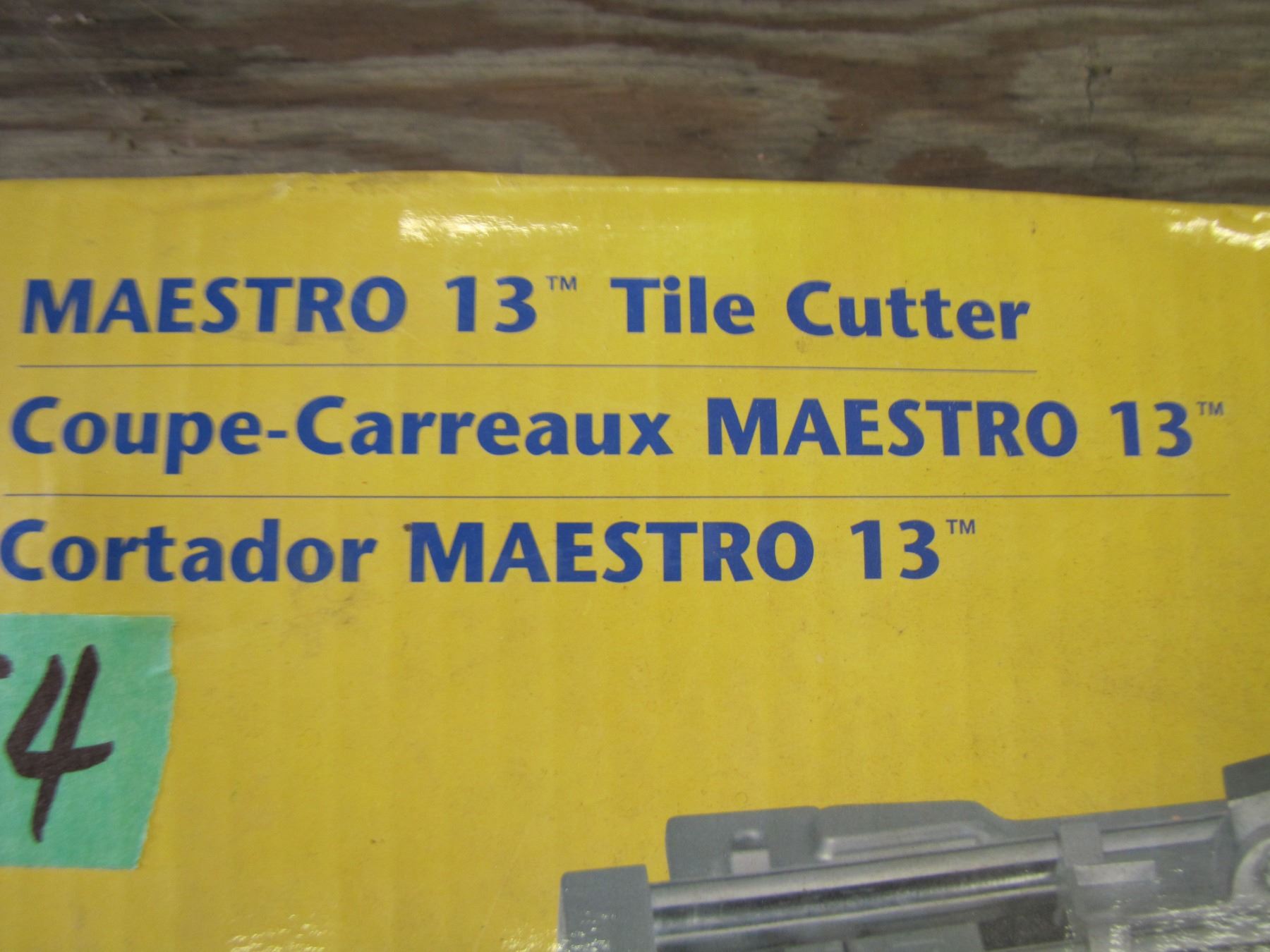 Maestro 13 inch tile cutter