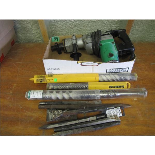 hitachi DH 50SB Rotary hammer with bits