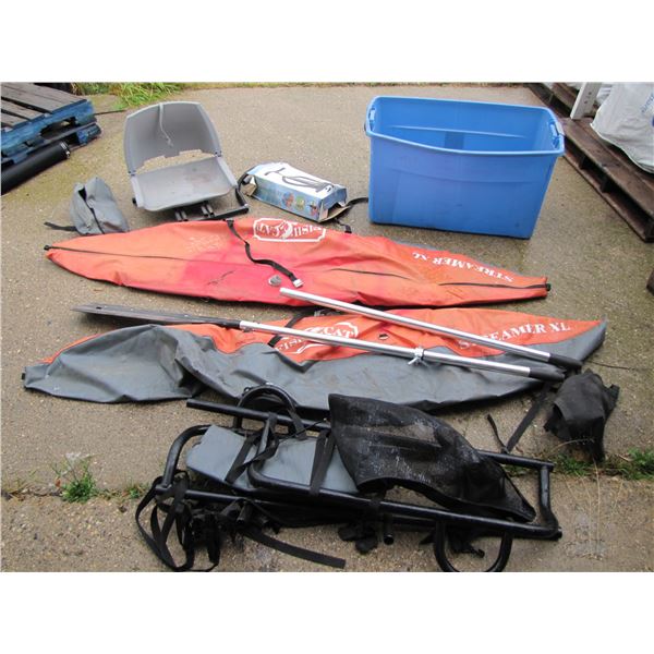 Streamer XL inflatable Compact Pontoon boat With two inflatable ...