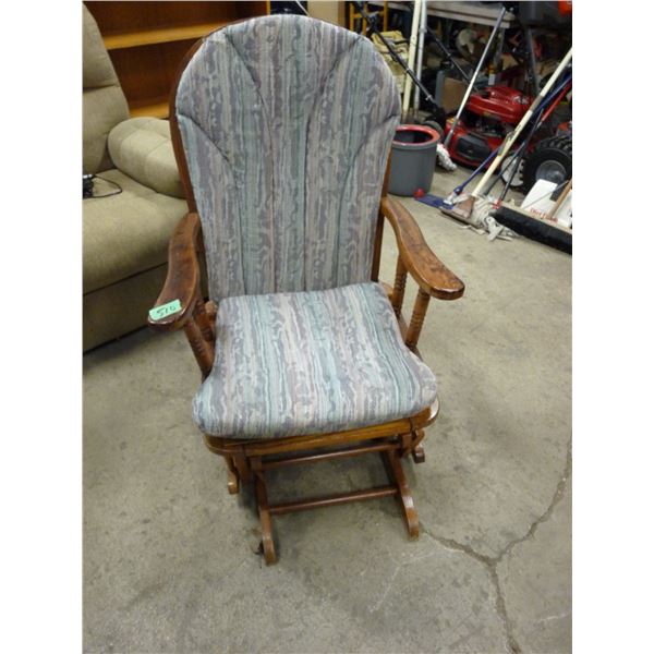 Wood framed platform rocker