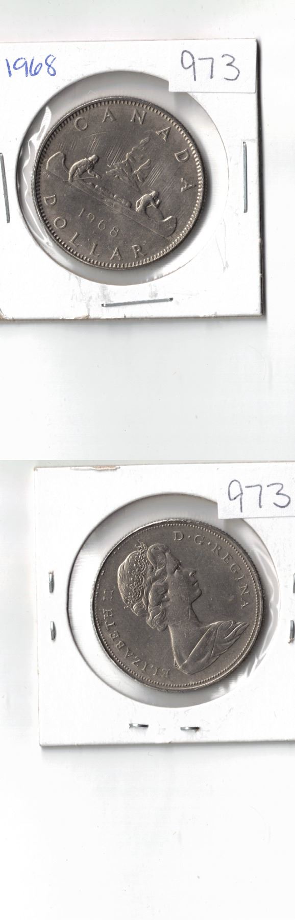 1968 one dollar coin