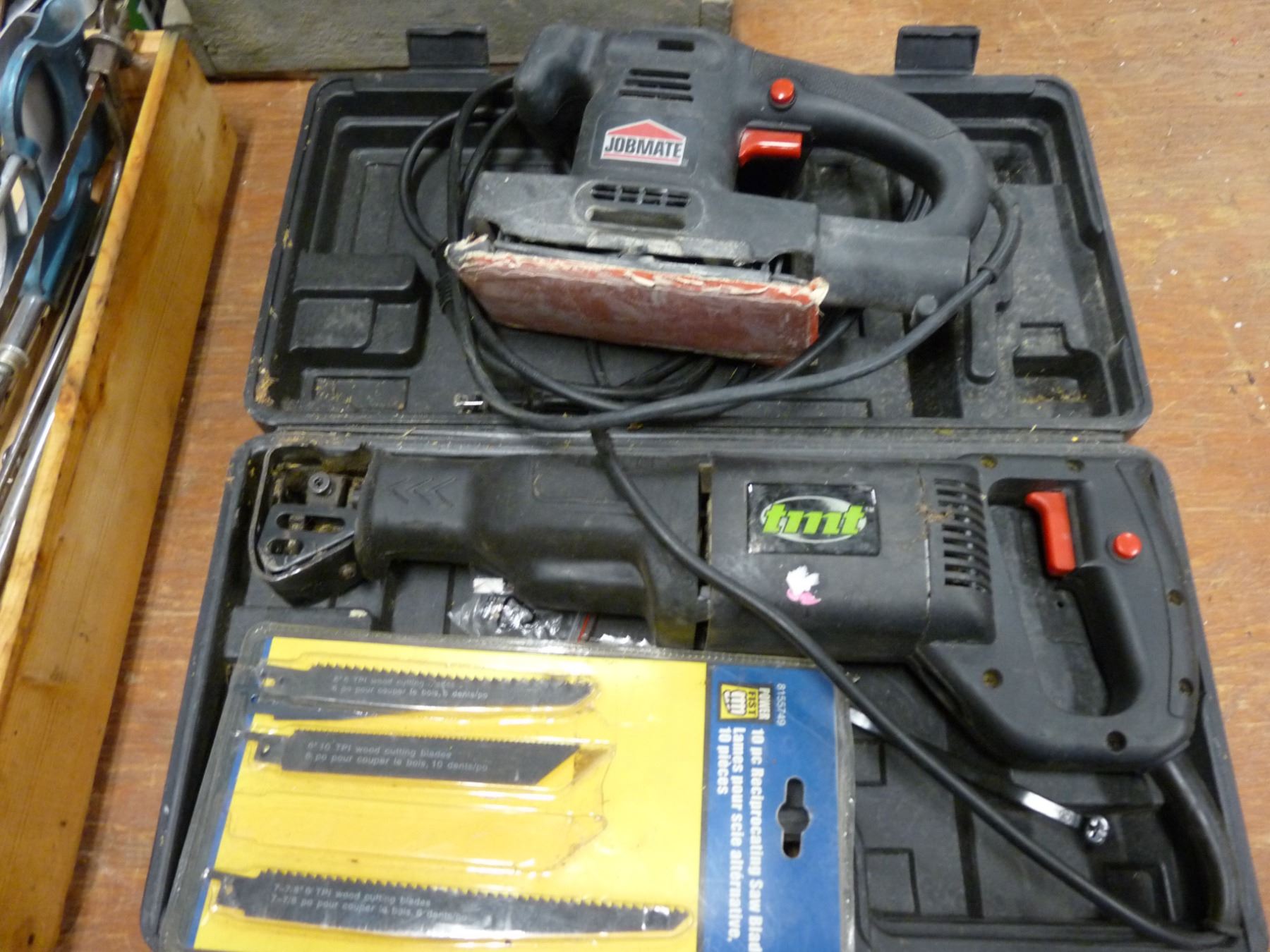 Reciprocating saw and electric Sander both tested working