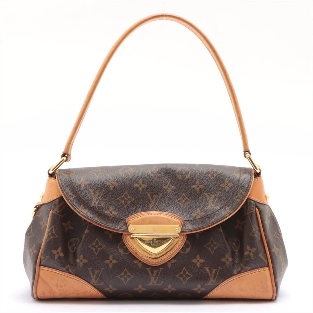Louis Vuitton Brown Monogram Canvas Leather Beverly MM Shoulder Bag