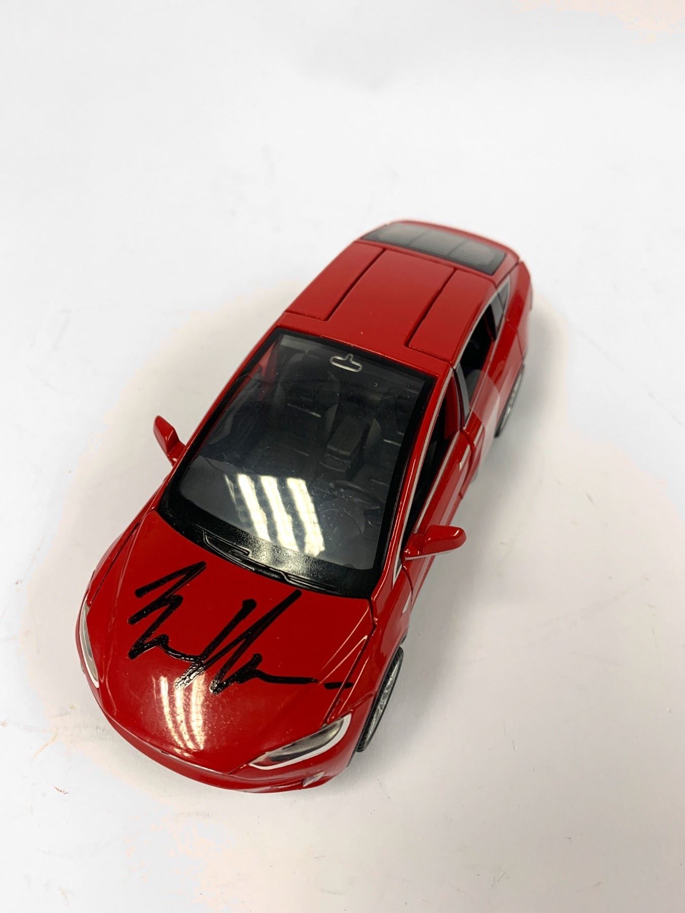 Autograph Signed Elon Musk Toy Car