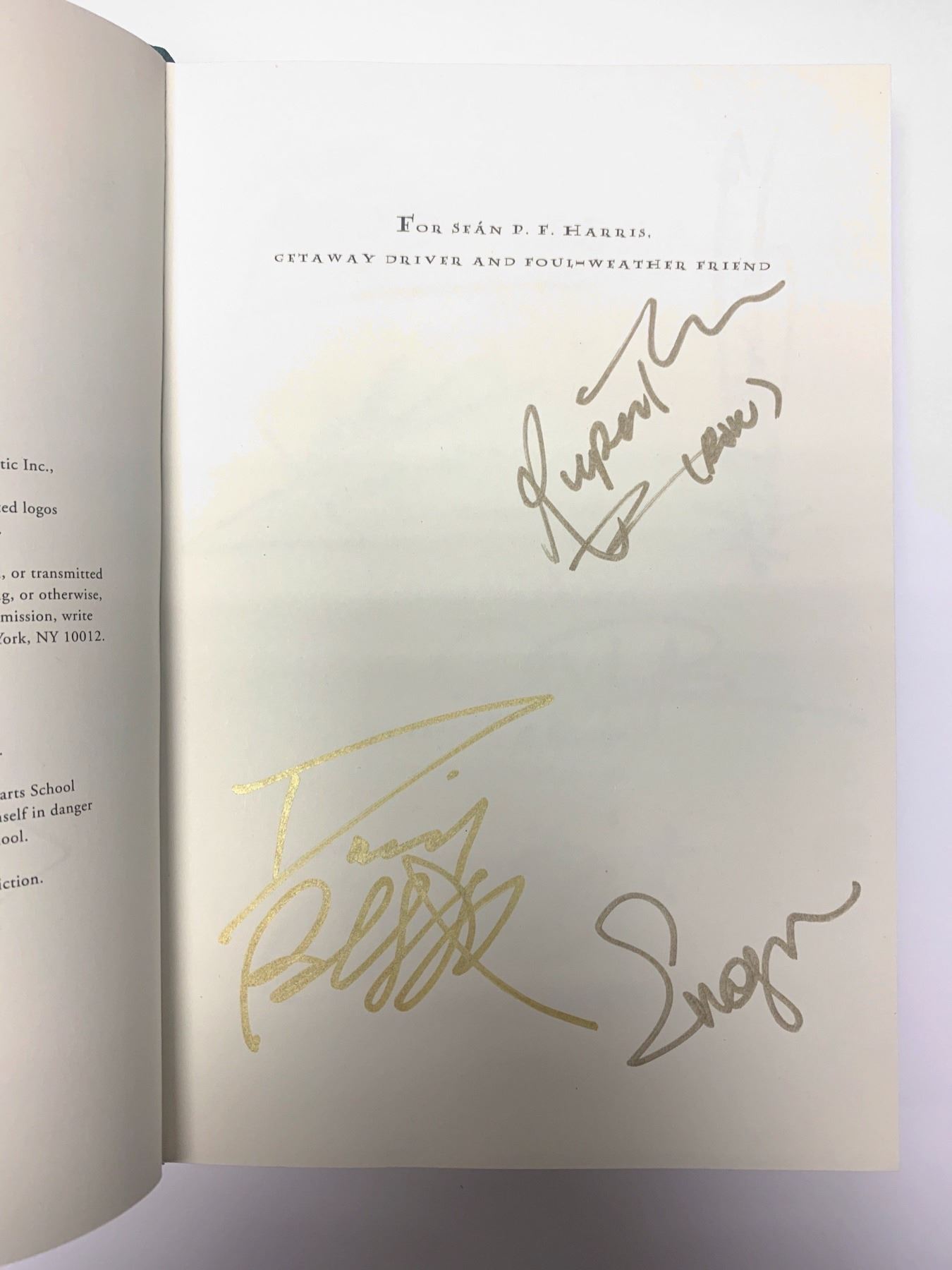 Autograph Harry Potter The Chamber of Secrets FIRST PRINT Hard Cover Book
