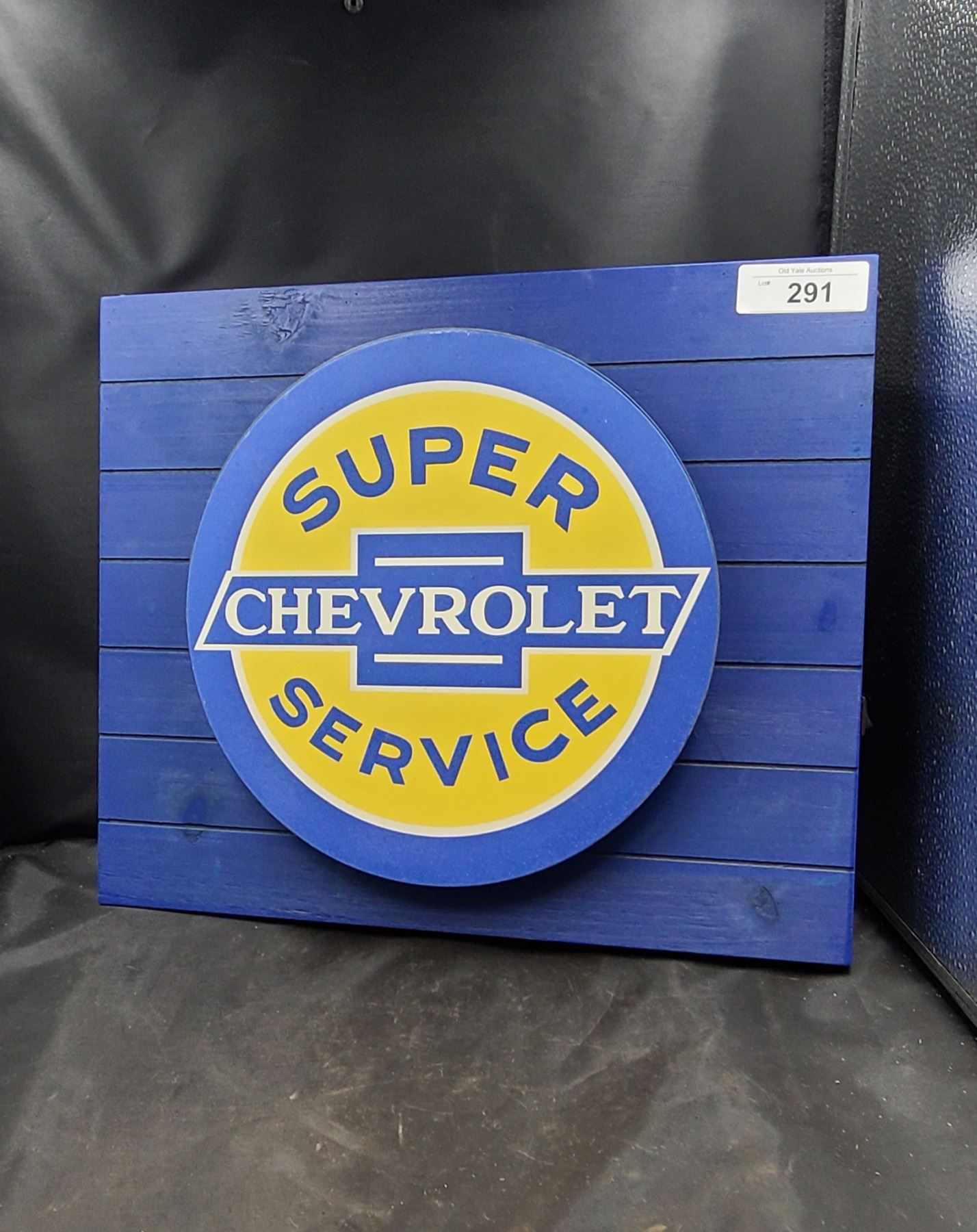 LIGHT UP CHEVROLET SUPER SERVICE SIGN