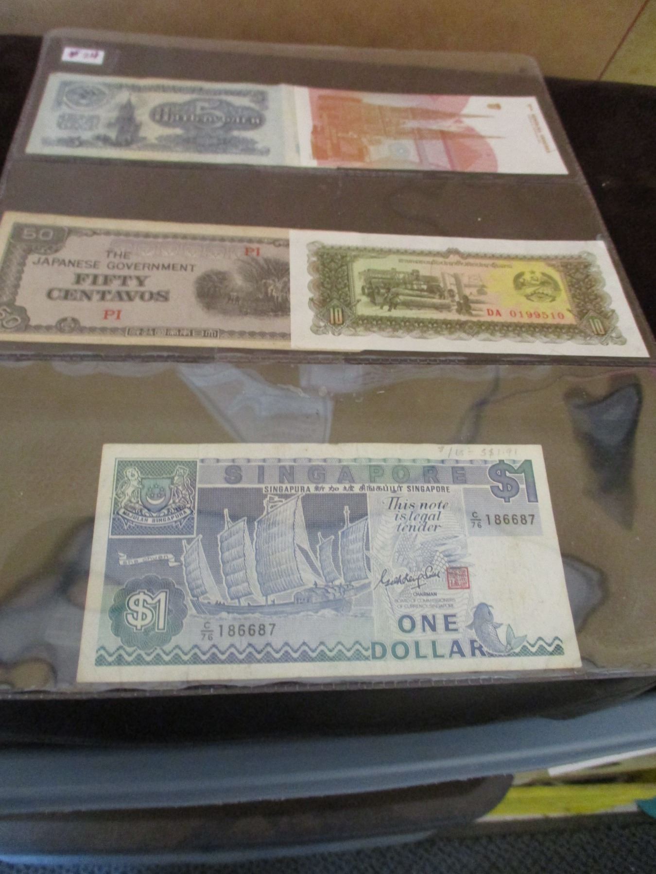 WORLD STOCK SHEET OF COLLECTIBLE BANK NOTES