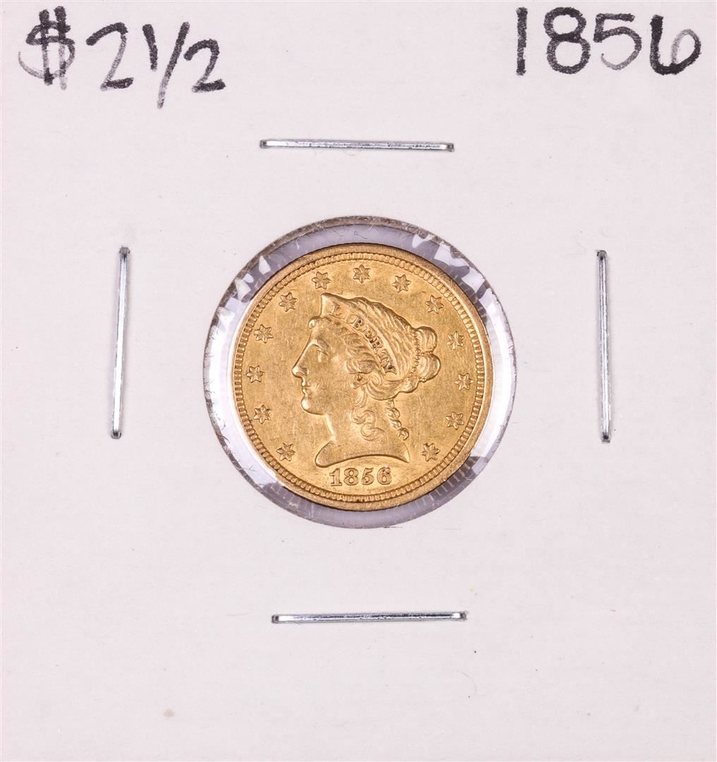 1856 $2 1/2 Liberty Head Quarter Eagle Gold Coin