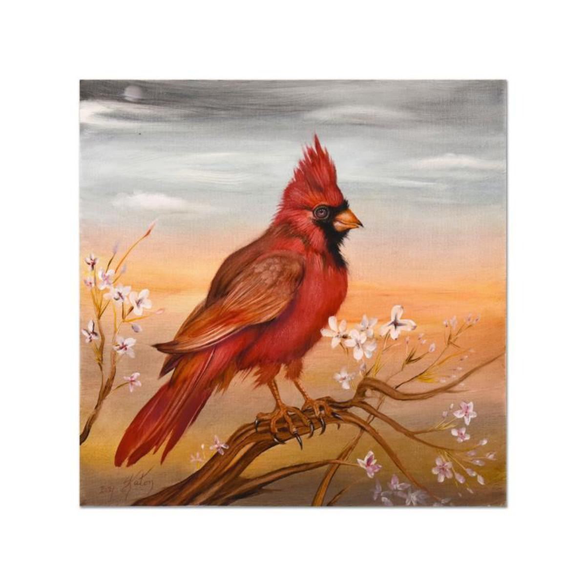 Martin Katon, "Cardinal with a Secret" Original Oil Painting on Canvas ...