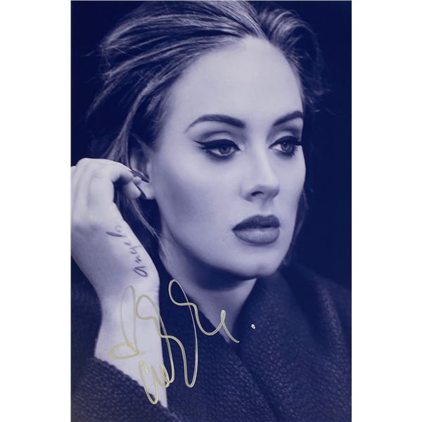 Autograph Signed Adele Photo