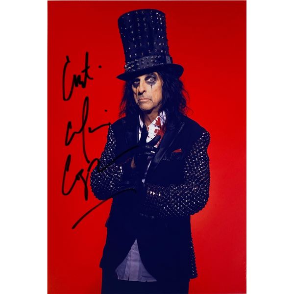 Autograph Signed Alice Cooper Photo
