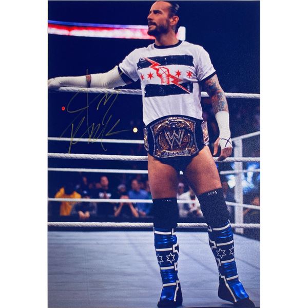 Autograph Signed CM Punk Photo