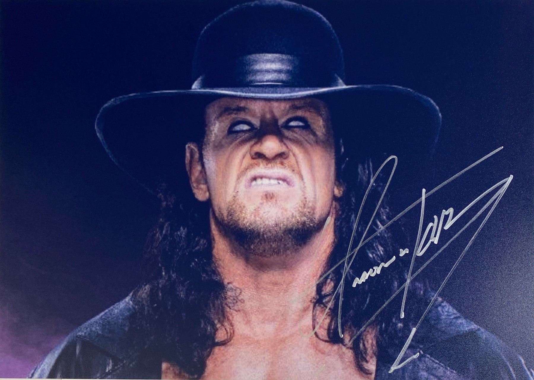 Autograph Signed Undertaker Photo