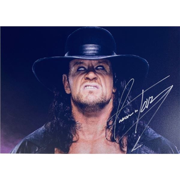 Autograph Signed Undertaker Photo