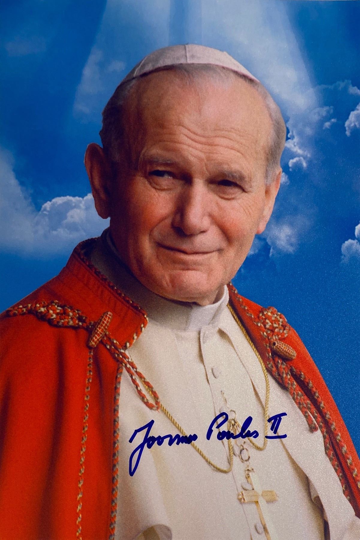 Autograph Signed Pope John Paul II Photo