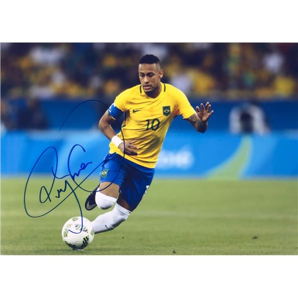 Neymar Autograph Signed Photo