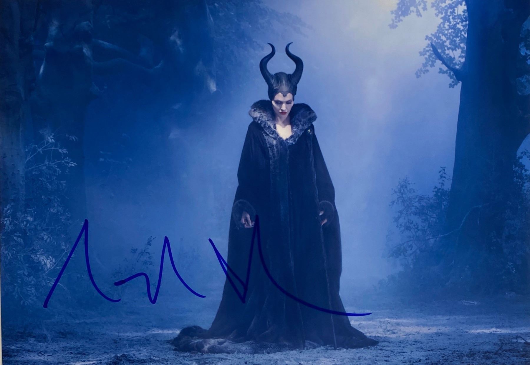 Autograph Signed Maleficent Photo