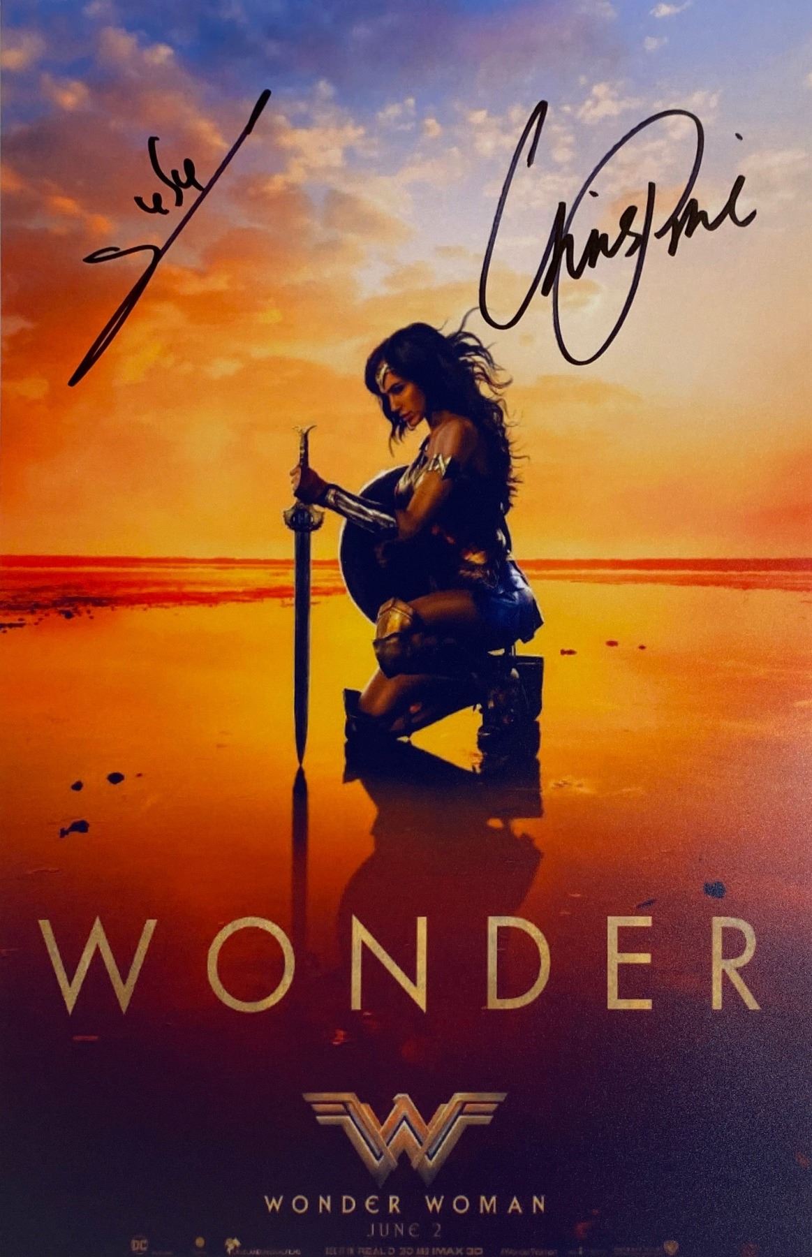 Autograph Signed Wonder Woman Photo