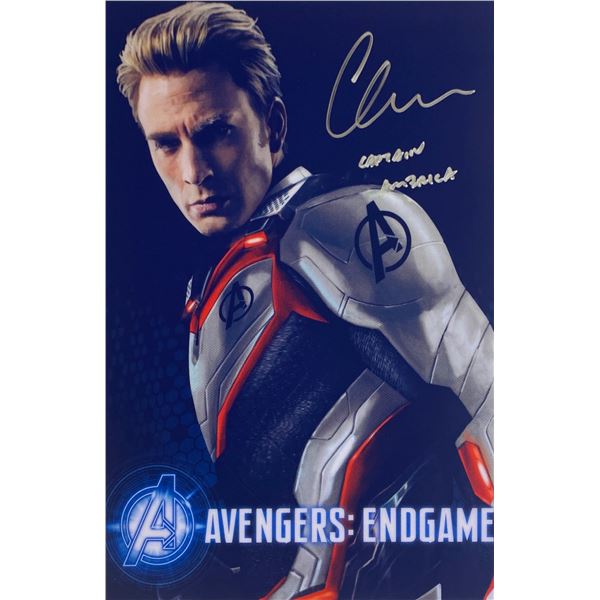 Autograph Signed Chris Evans Photo