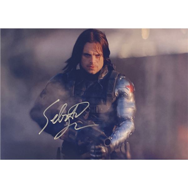Autograph Signed Sebastian Stan Photo