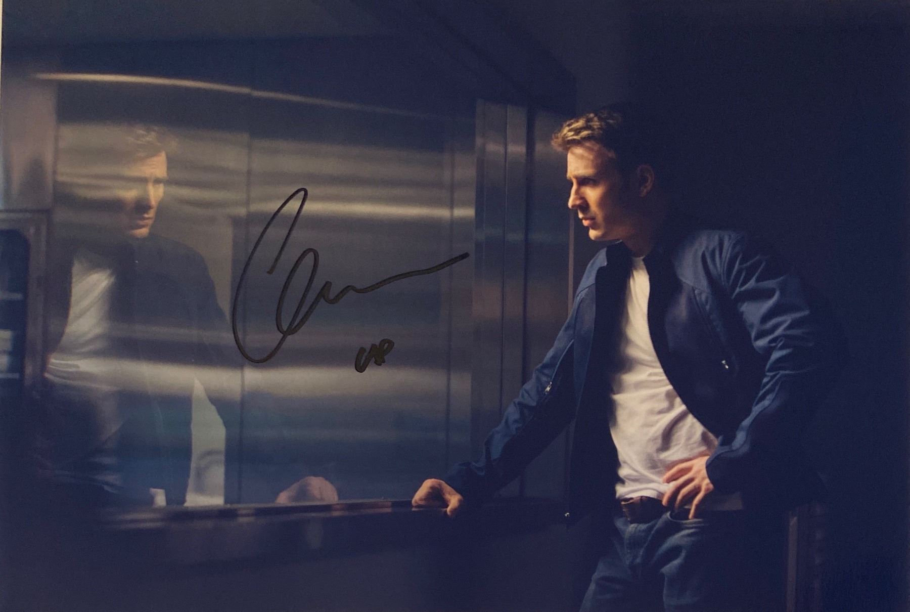 Autograph Signed Chris Evans Photo