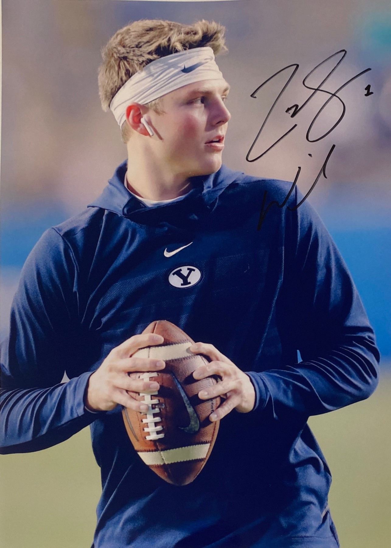 Autograph Signed Zach Wilson Photo