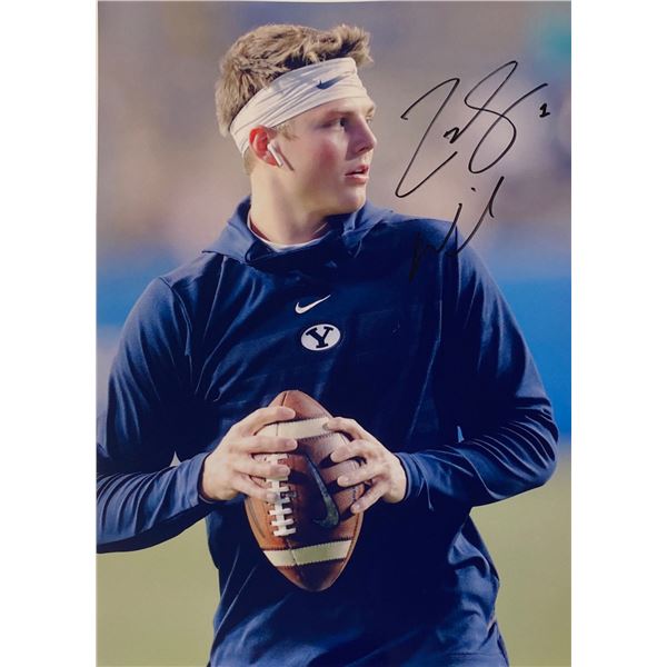 Autograph Signed Zach Wilson Photo