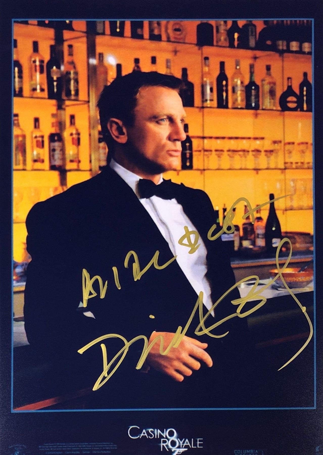 Daniel Craig Autograph Signed James Bond 007 Photo