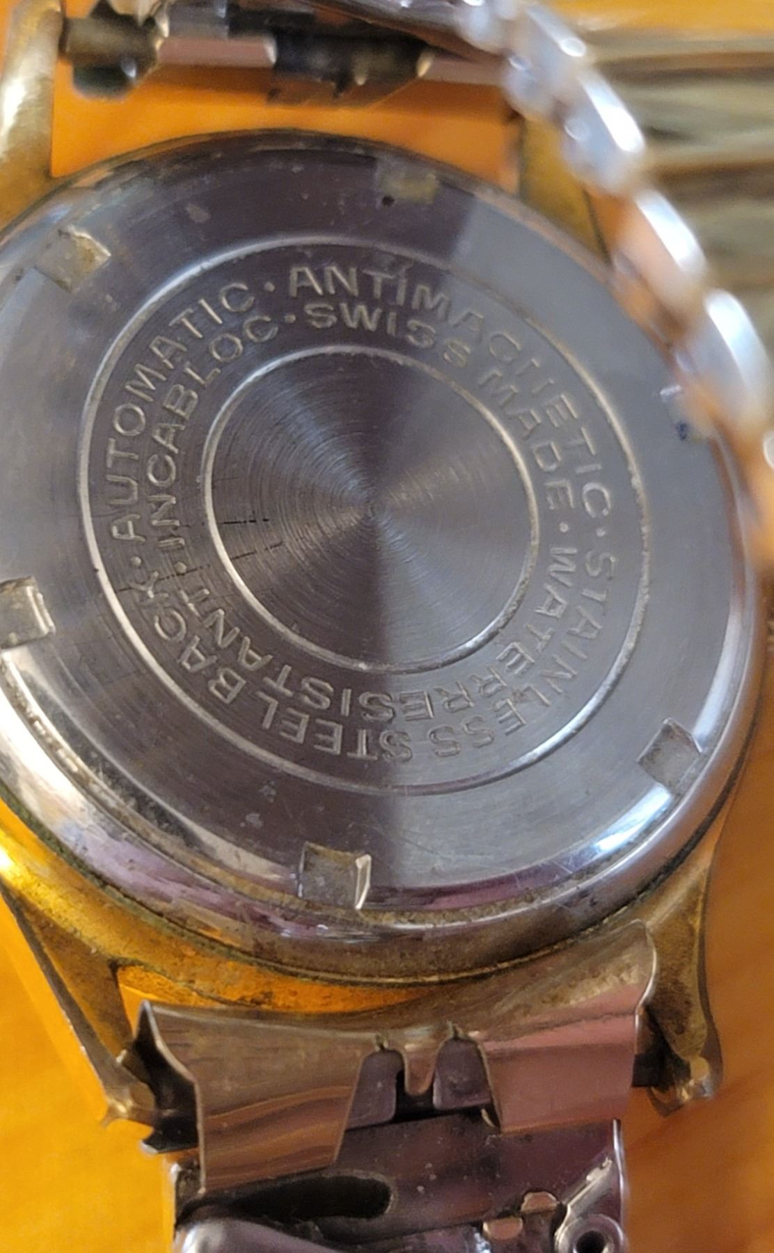 Vintage 1940s Lausco Automatic Antimagnetic Incabloc Men’s Watch With ...